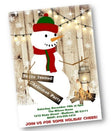 Roxx Designs - Snowman Christmas Holiday Party Invitation Flyer - Roxx ...
