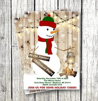 Roxx Designs - Snowman Christmas Holiday Party Invitation Flyer - Roxx ...